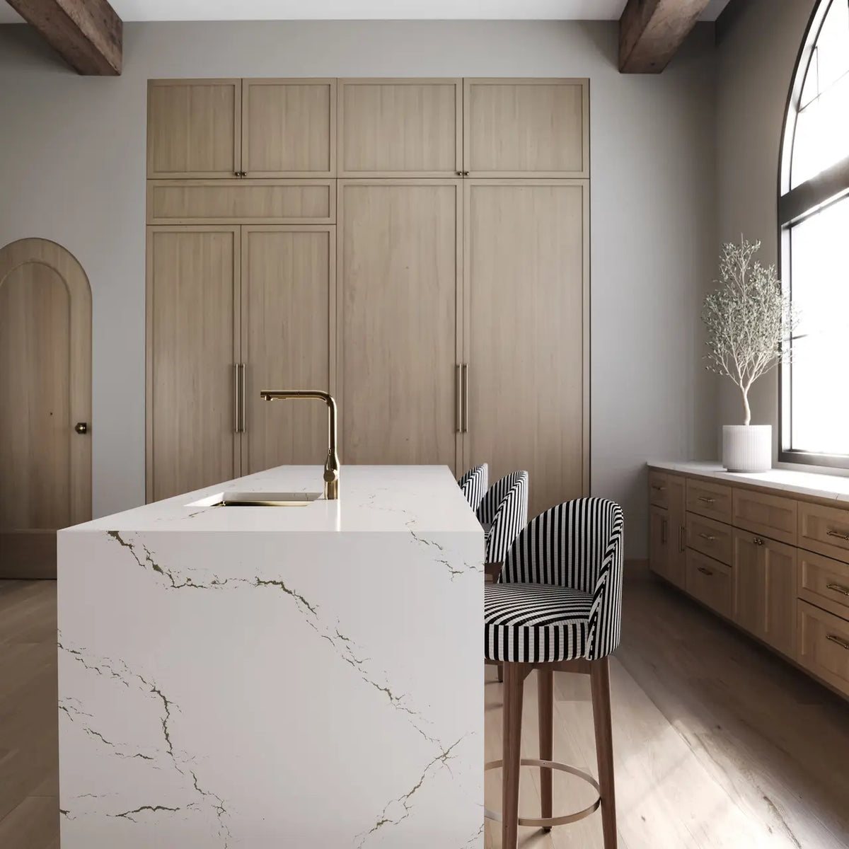 Berkshire Brass Smooth Quartz Sample - Cambria Quartz Surfaces ...